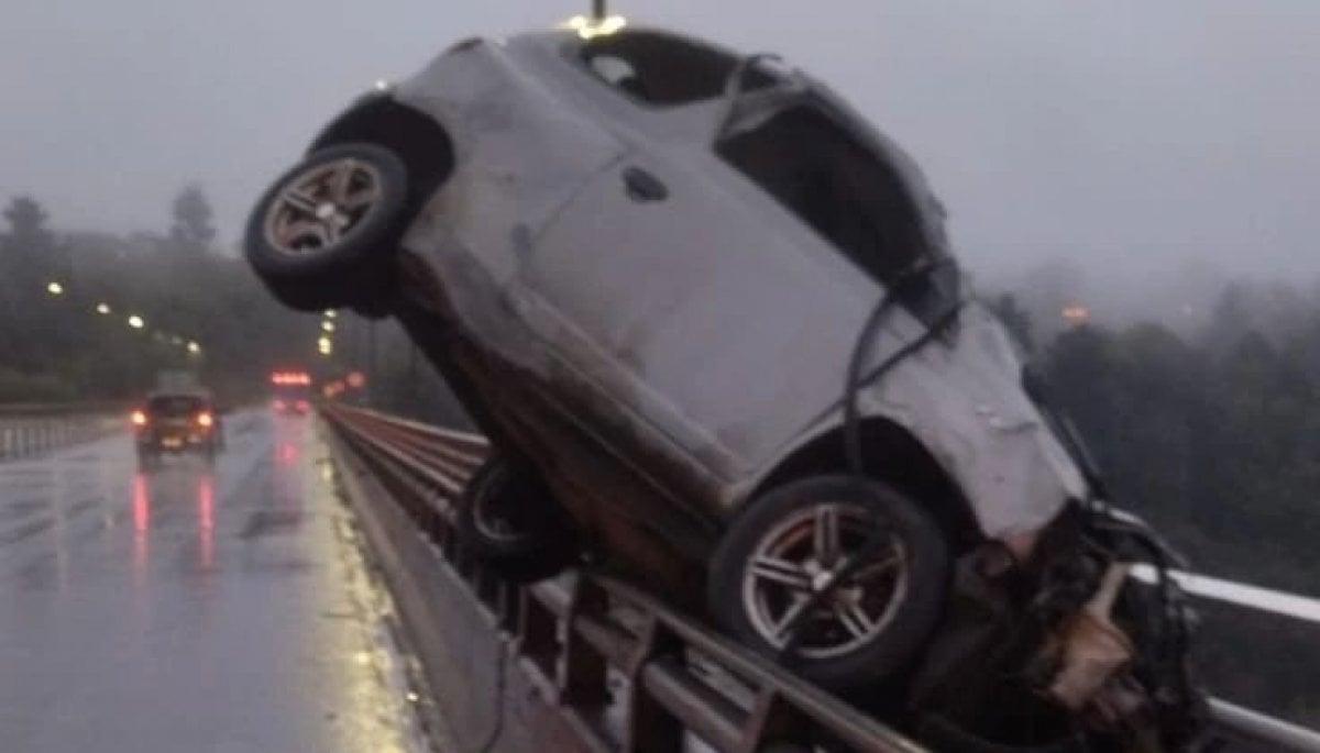 Auto accidentado en puente de Malleco estuvo a centímetros de caer al ...
