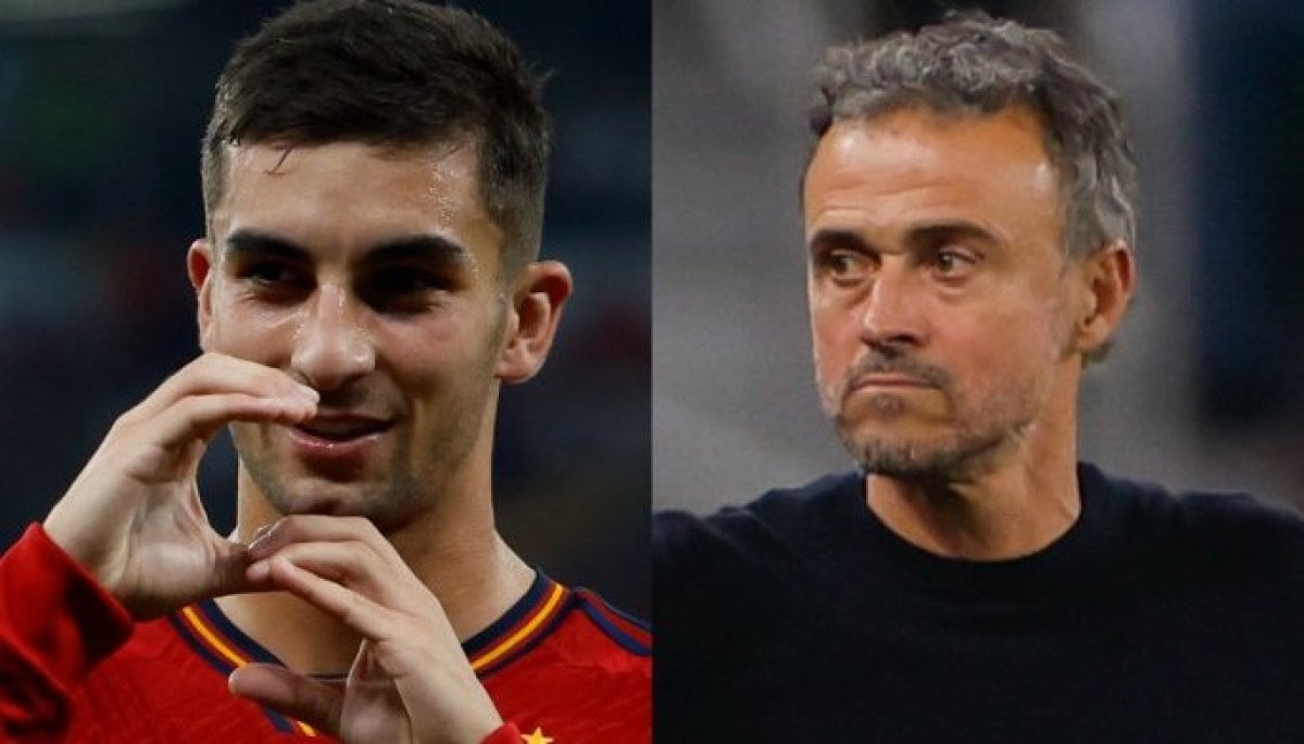 Ante la mirada del "jefe-suegro": el lindo gesto de Ferrán Torres a la ...