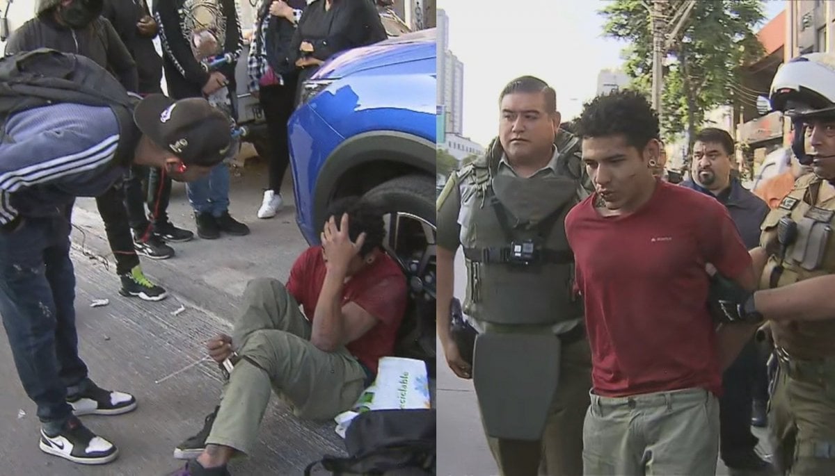 Detención Ciudadana En Santiago Delincuente Fue Capturado Por Su