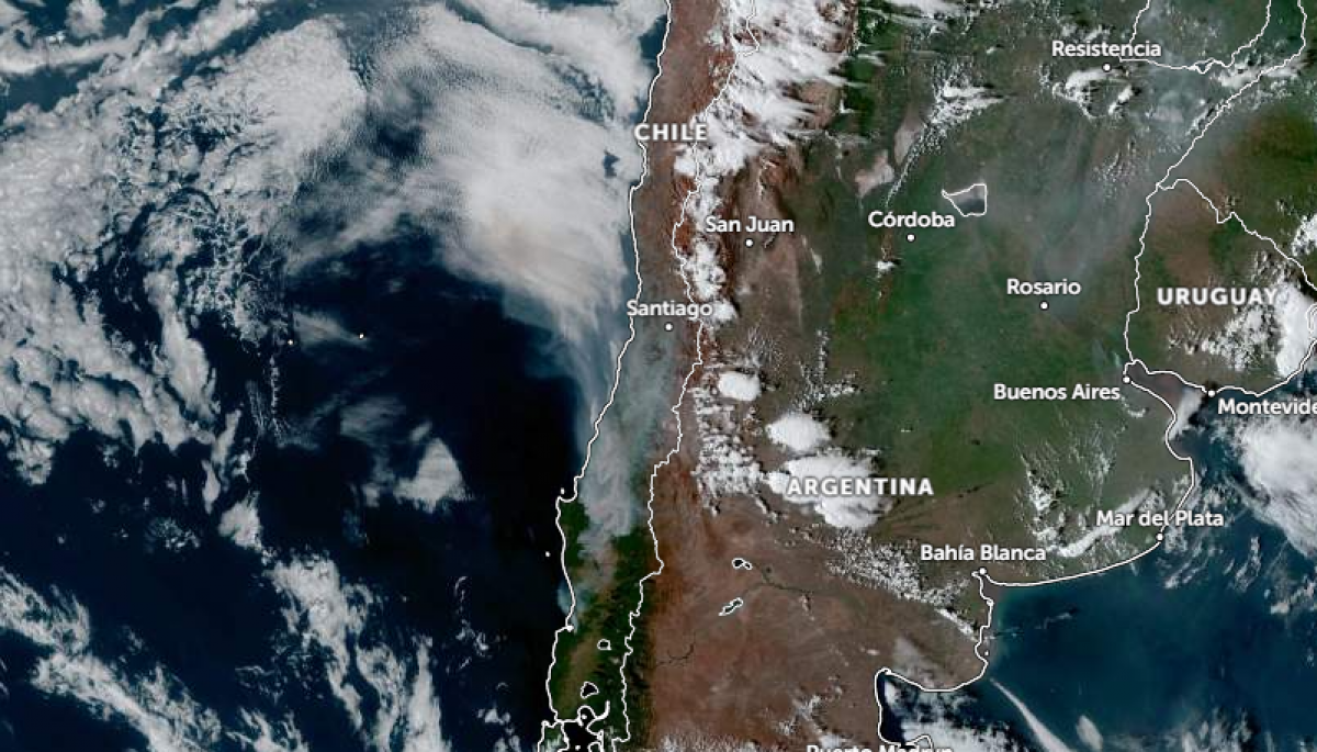 Así se desplaza la nube de humo de los incendios | 24horas