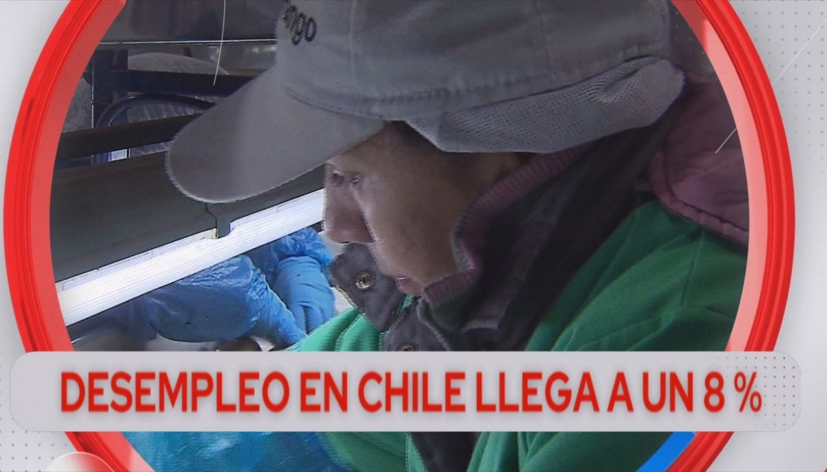 Desempleo en Chile llega a un 8% | 24horas