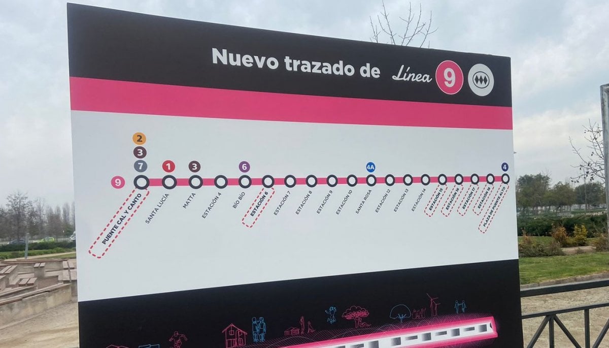 Línea 9 del Metro de Santiago tendrá 19 estaciones: Las comunas donde ...