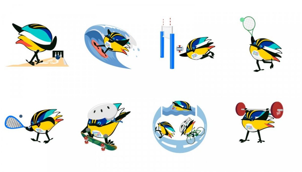 Descarga ACÁ los stickers y gifs de Fiu Santiago 2023 | 24horas