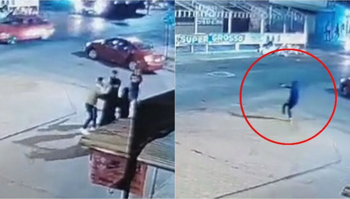 El momento en que hombre fue asesinado frente a su hija en La Pintana ...
