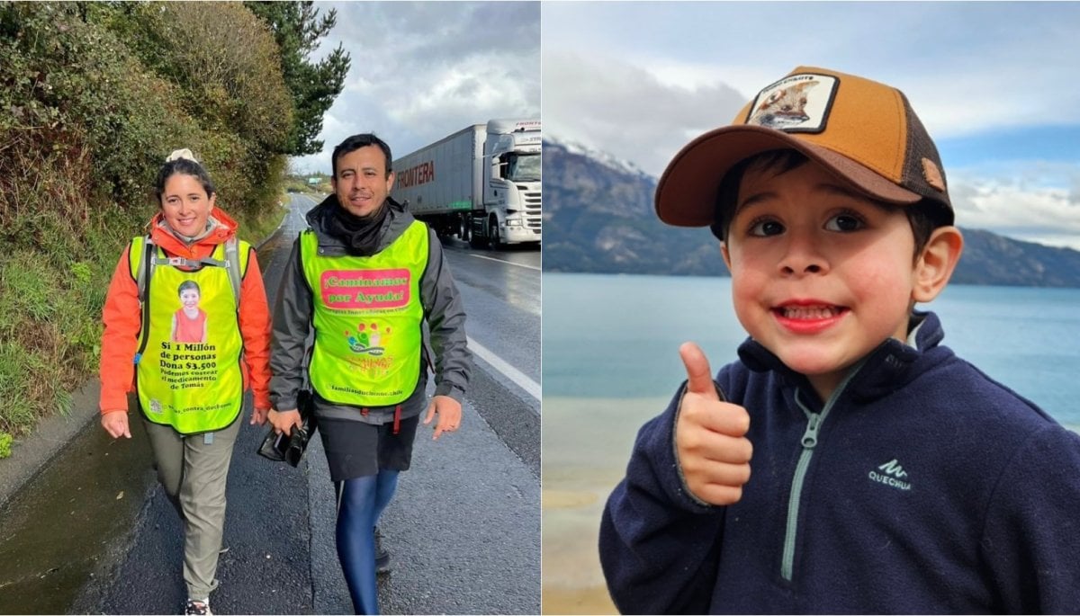 Madre de Tomás Ross cumple 7 días caminando para reunir 3.500 millones ...