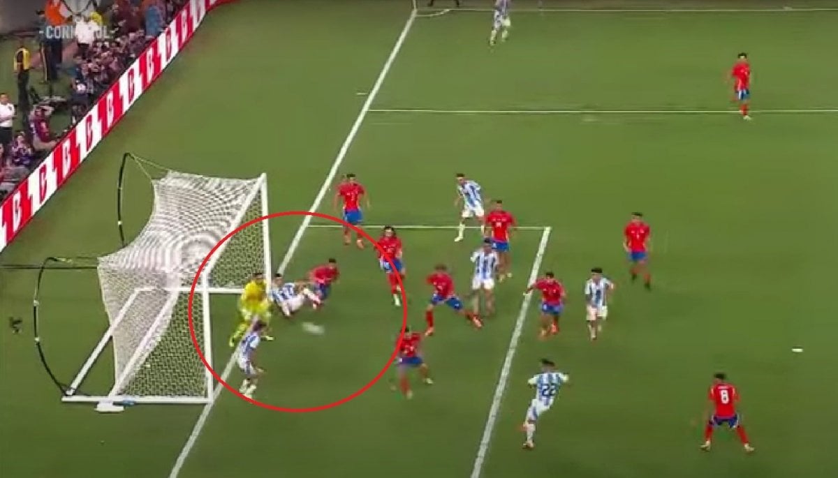 "Ahí está habilitado": La imagen que utilizaron en el VAR para validar ...