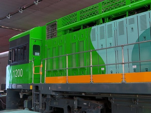 FCAB cuenta con la primera locomotora de carga que usa hidrógeno verde en la Latinoamérica | 24horas