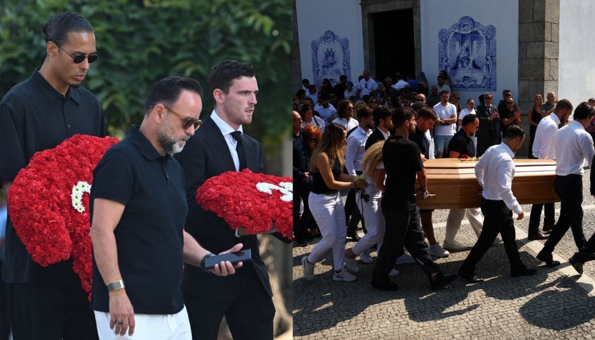 Conmovedor funeral de Diogo Jota: Van Dijk cargó una corona de flores ...
