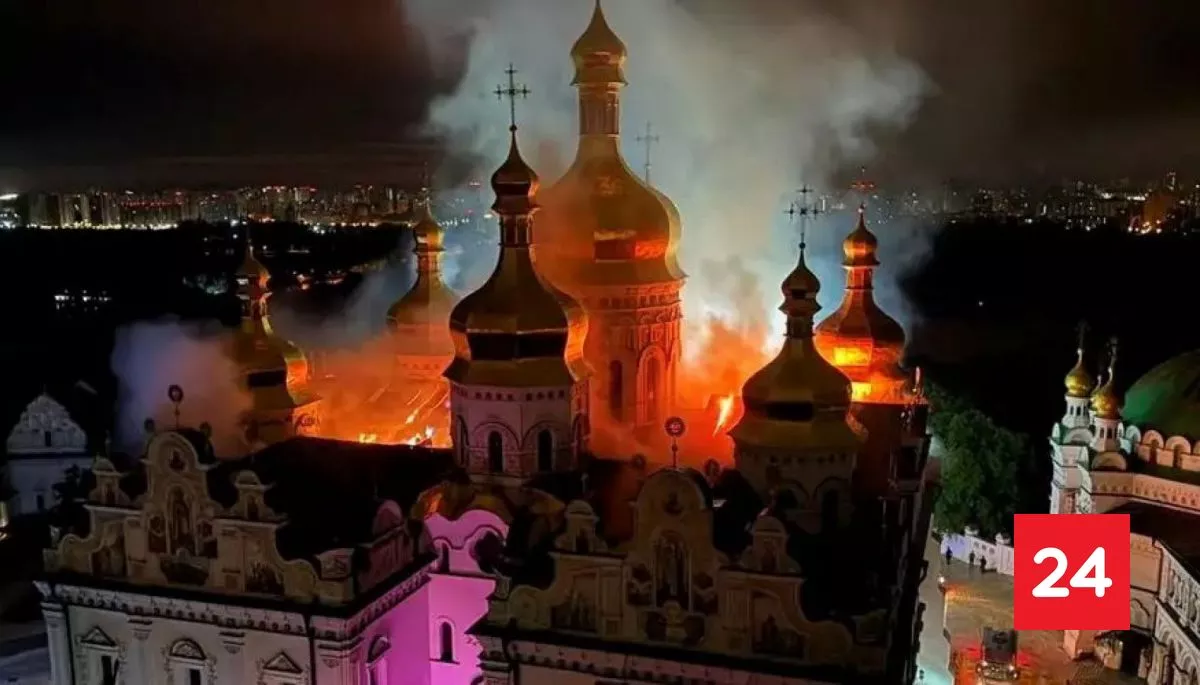Daños a milenario monasterio en Kiev tras masivo ataque ruso | 24horas